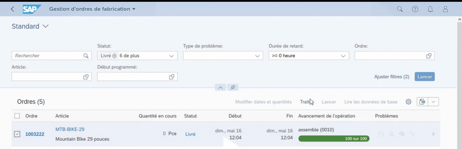 Clôturer un ordre de fabrication - www.sapworld.net