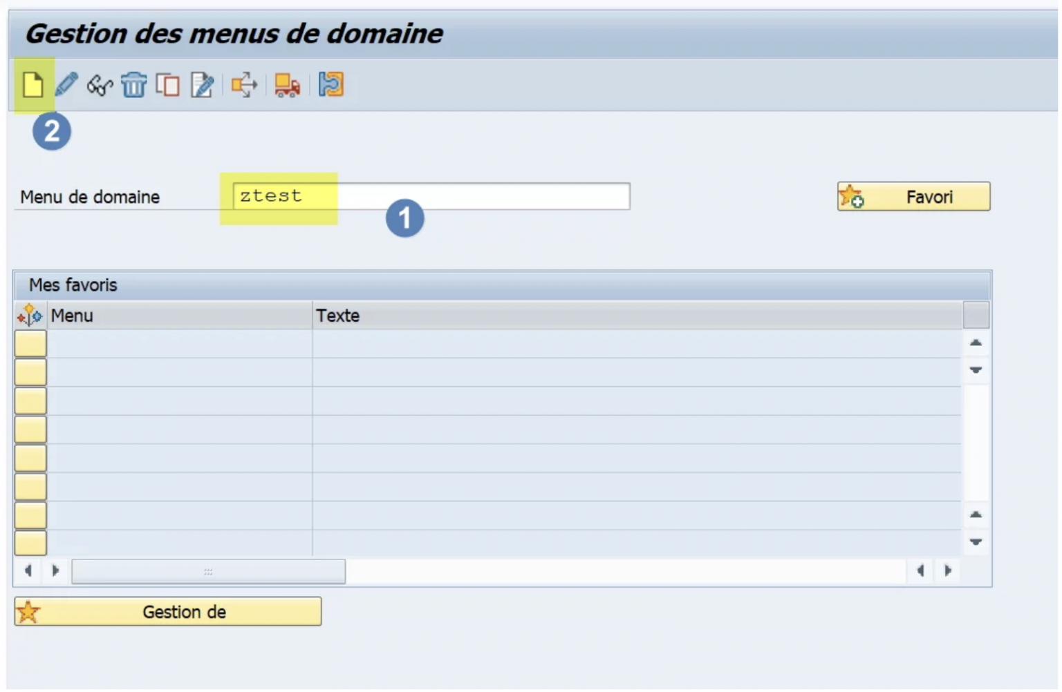 Créer un menu SAP personnalisé - www.sapworld.net